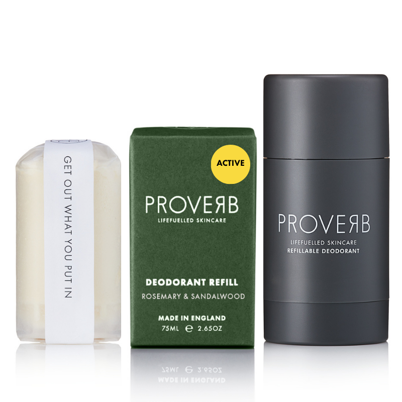 Single Refillable Deodorant STARTER SET – Proverb